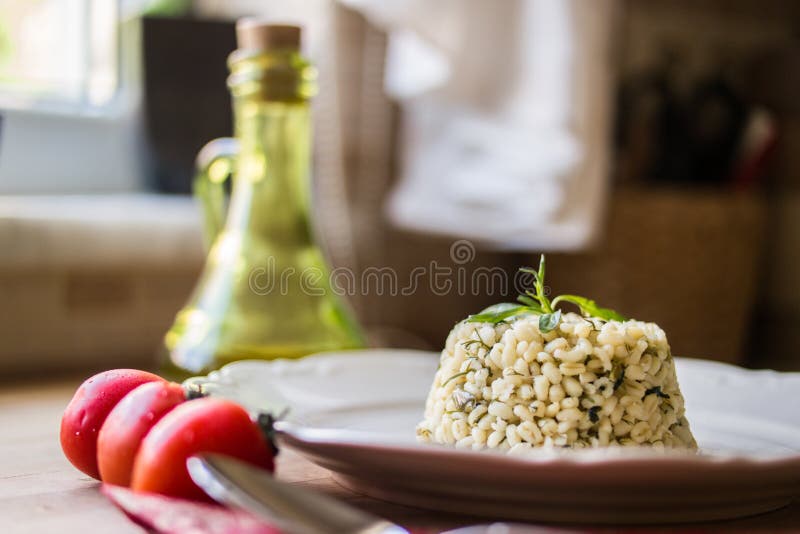 Plain bulgur rice. stock image. Image of indian, fresh - 75351397