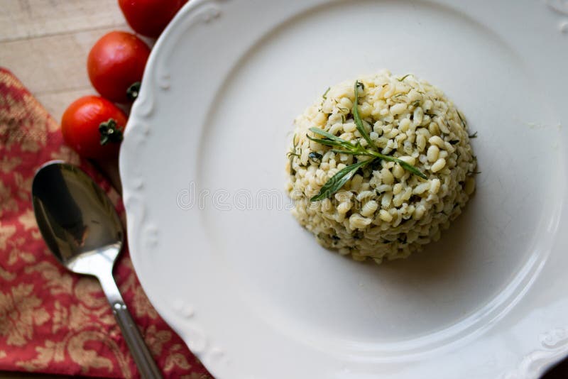 Plain bulgur rice. stock photo. Image of chinese, grain - 75351498