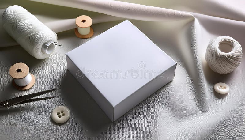 Plain Cardboard Box Mockup for Packing Goods Stock Illustration ...