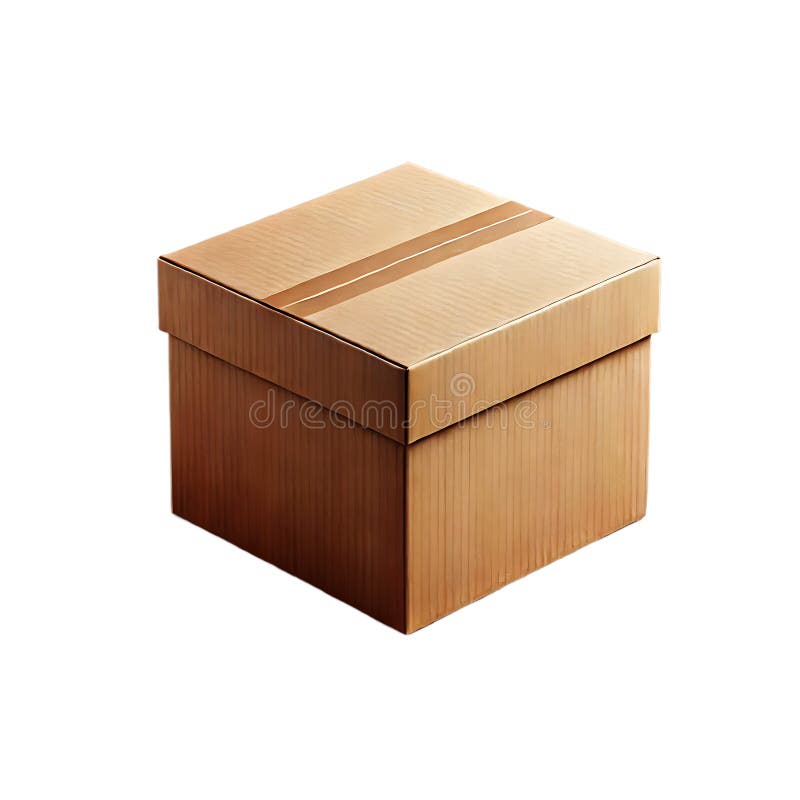Plain Cardboard Box for Shipping, Packaging, and Storage Stock Photo ...