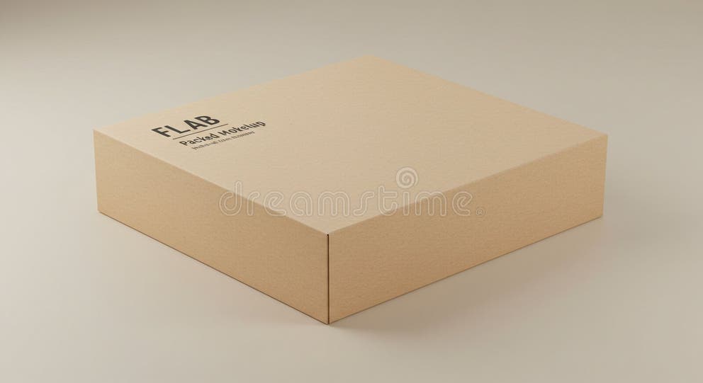 Plain Cardboard Box Mockup Stock Illustrations – 2,654 Plain Cardboard ...