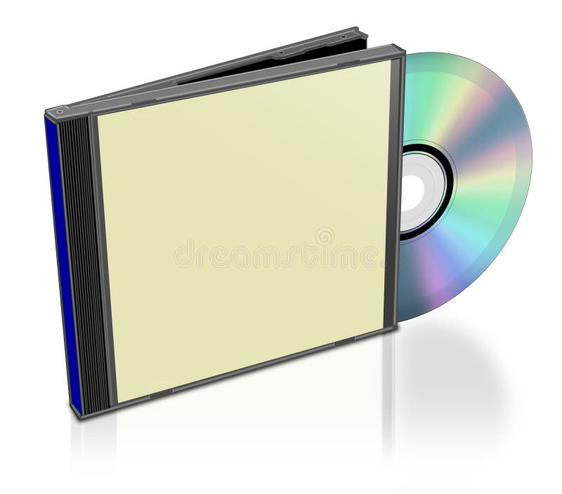 Plain CD pack stock illustration. Illustration of software - 2895823