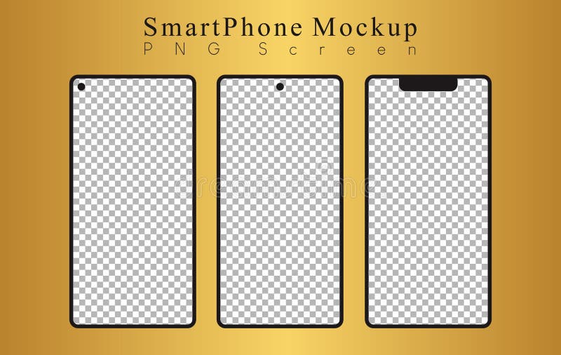 Plain Cell Phone Templates with Different Shapes Stock Vector ...