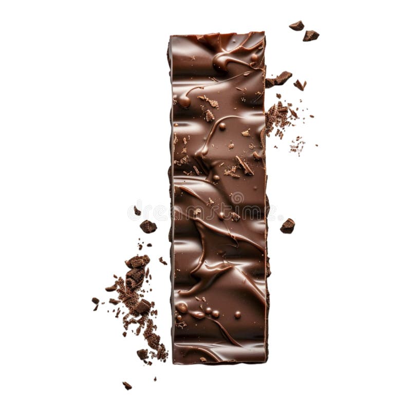 Plain Chocolate Slice on Transparent Background - Ai Generated Stock ...