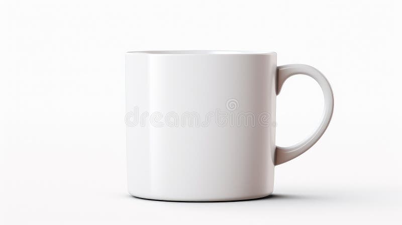Plain coffee cup template stock illustration. Illustration of ...