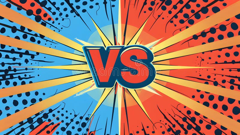 Plain Comic Book Versus Template in Pop Art Style. this is AI ...