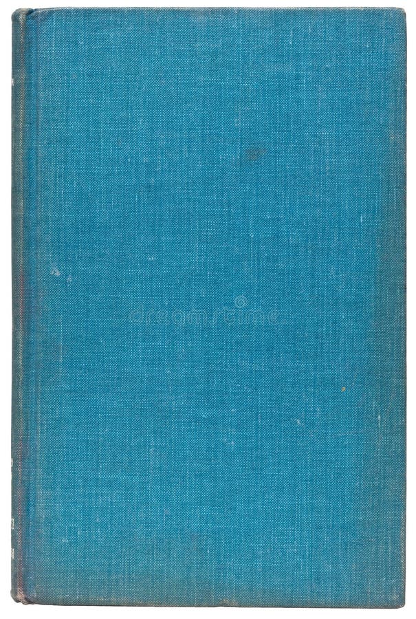 Plain Cover of an Old Blue Book Isolated on White Stock Photo - Image ...