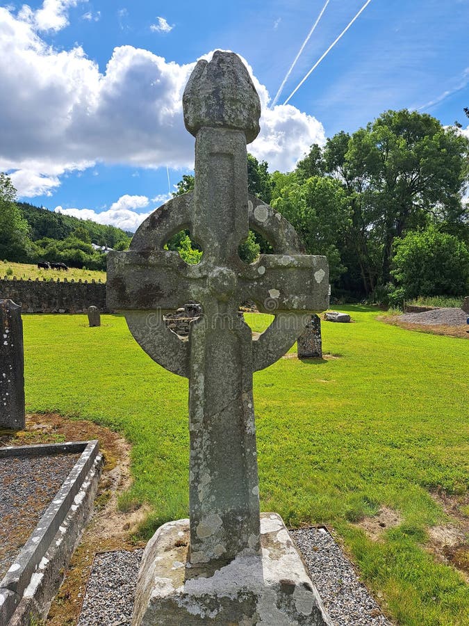 Kilkieran High Cross in County Kilkenny Stock Image - Image of ancient ...