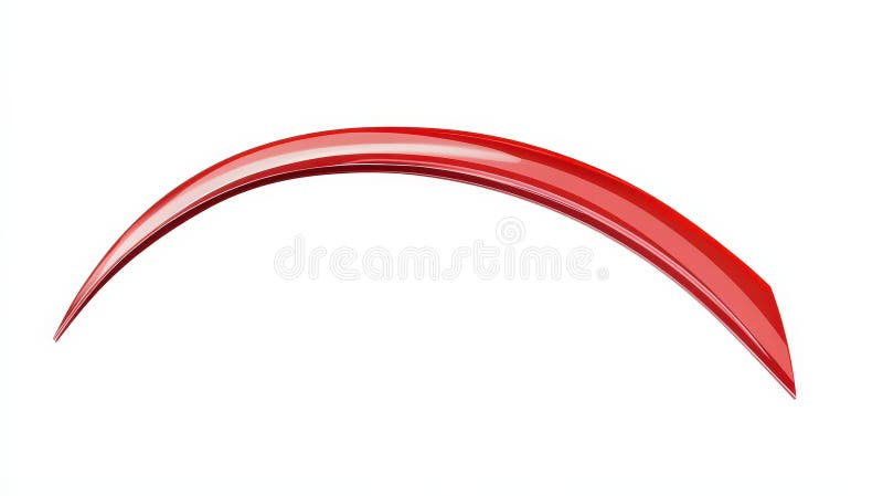 Plain Curved Arrow Arc, Red, Clip Art, Plain White Stock Photo - Image ...
