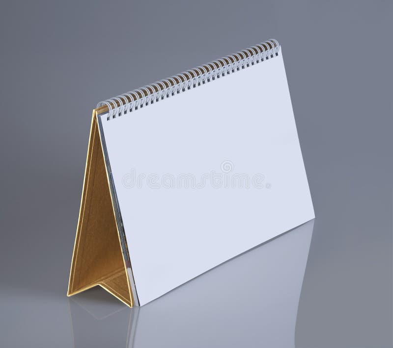 Plain Desk Weekly Calendar for Design Layout Stock Photo - Image of ...