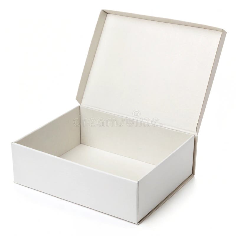 Empty Box Isolated on White Background Stock Illustration ...