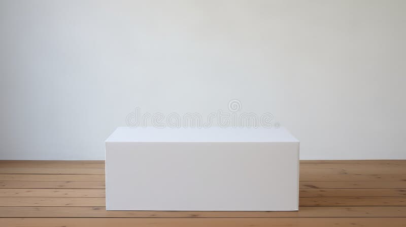 Plain empty white box stock illustration. Illustration of stark - 339938281