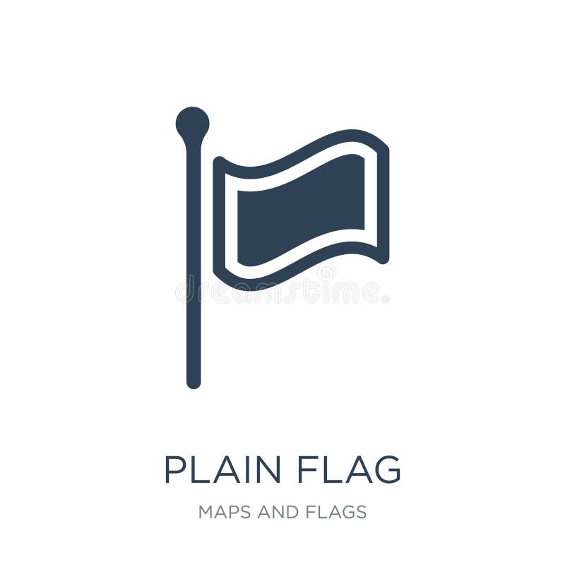 Plain Flag Icon in Trendy Design Style. Plain Flag Icon Isolated on ...