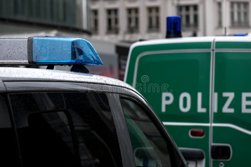 German police cars stock photo. Image of police, germany - 143274668