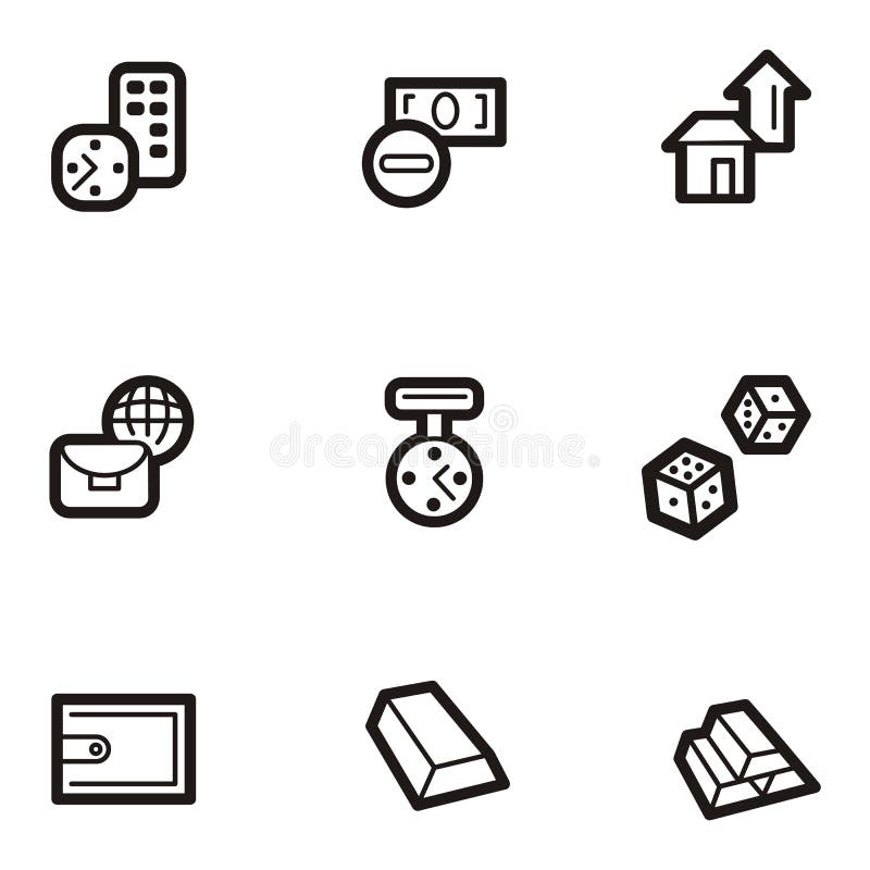 Plain Icon Series - Business Stock Vector - Illustration of suitcase ...