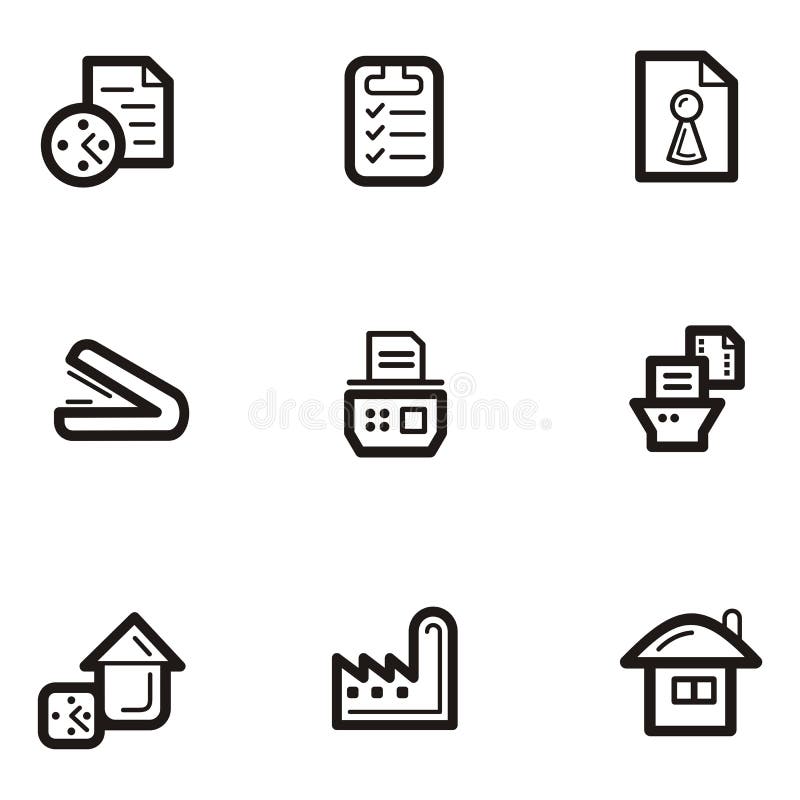 Plain Icon Series - Computers Stock Vector - Illustration of icons ...