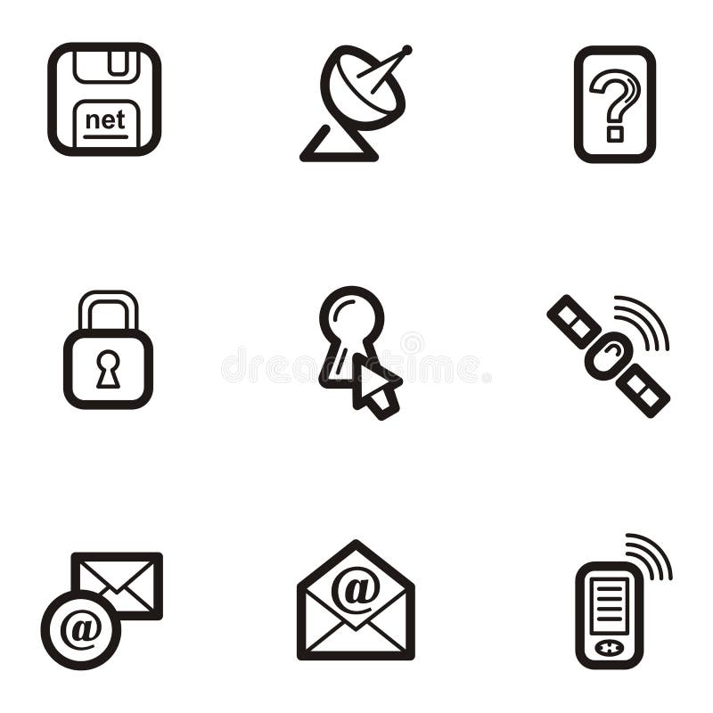 Plain Icon Series - Web stock vector. Illustration of mail - 1960735