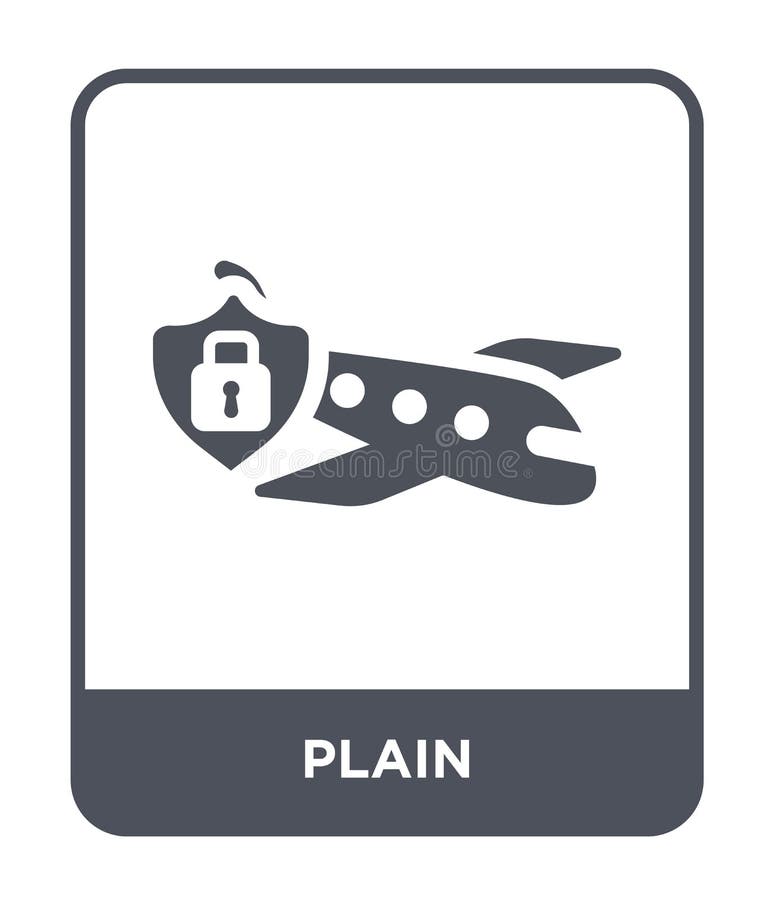 Plain Icon in Trendy Design Style. Plain Icon Isolated on White ...