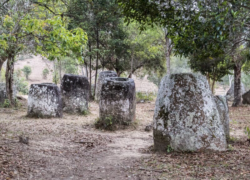 Plain of Jars of Phonsavan stock photo. Image of phonsavan - 131321010