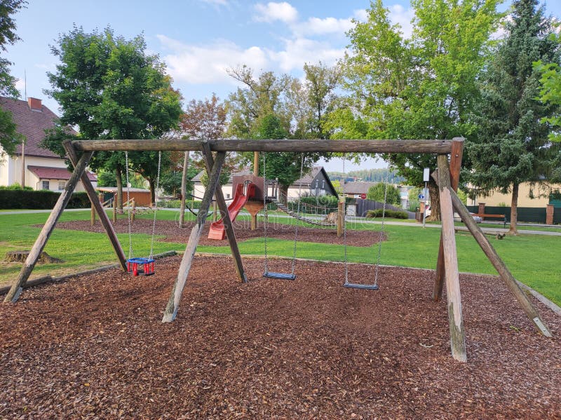 Plain Kids Playground at a Park Stock Photo - Image of city, holiday ...