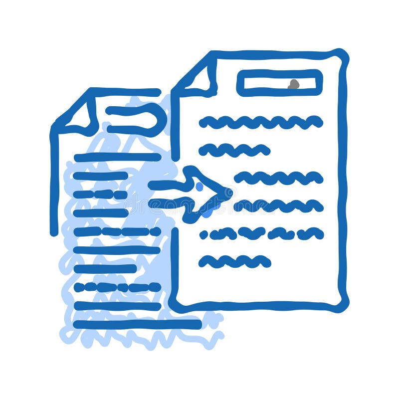 Plain Language Technical Writer Icon Doodle Illustration Stock ...