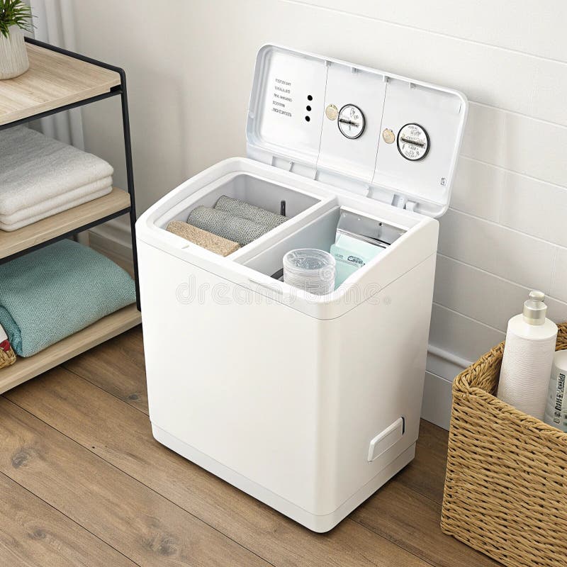 Plain Laundry Detergent Dispenser Stock Illustration - Illustration of ...