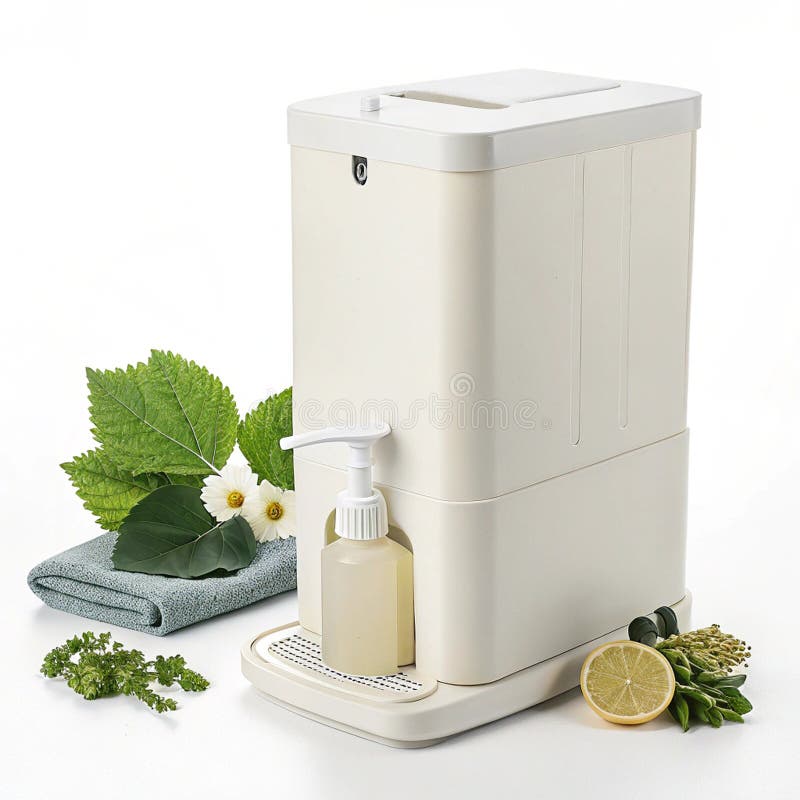 Plain Laundry Detergent Dispenser Stock Illustration - Illustration of ...