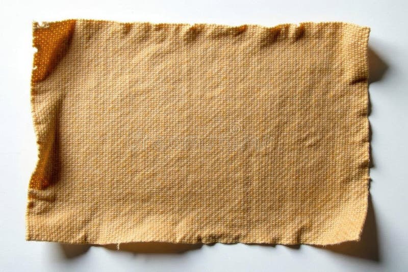 Plain, Light Brown Burlap Rectangle, Cleanly Cut Edges, Studio Shot ...