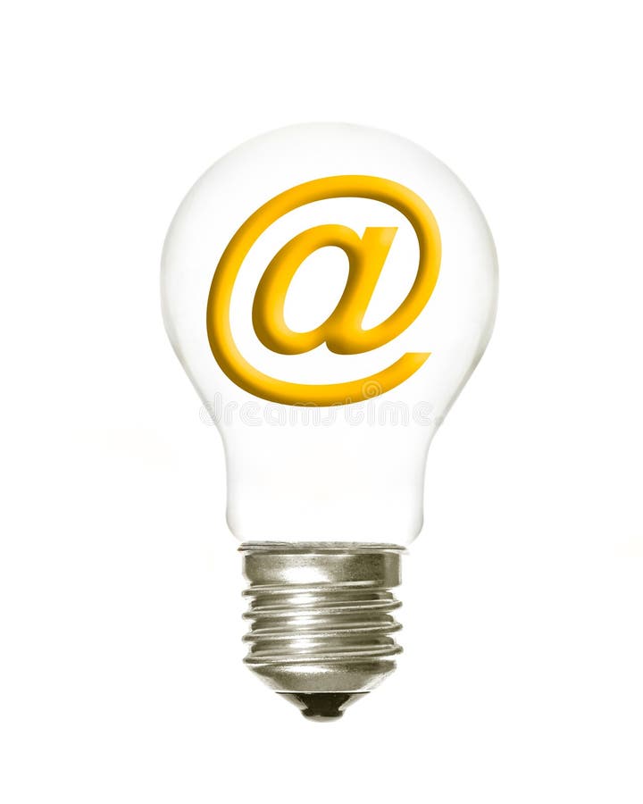 Plain light email stock photo. Image of electricity, bulb - 86500384