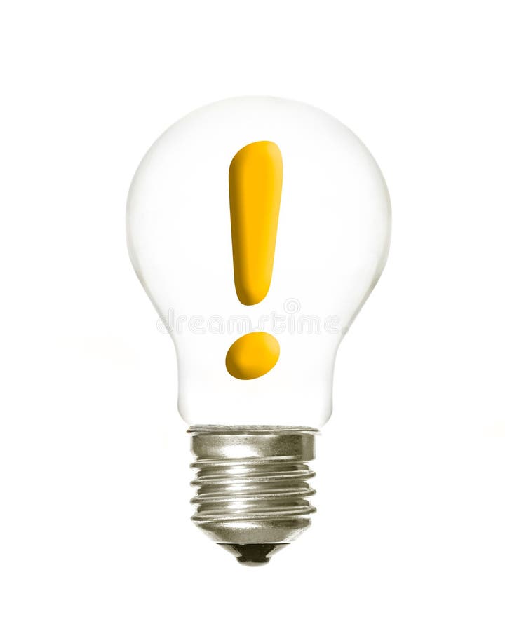 Plain light exclamation1 stock photo. Image of bright - 86500412