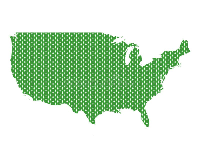 Plain map of the USA stock vector. Illustration of plain - 136492937