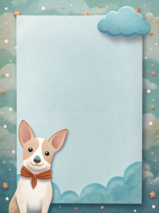 A Plain Memo Paper, Its Corners Stock Illustration - Illustration of ...