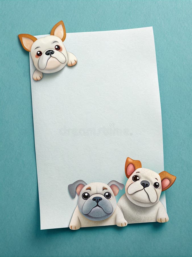 A Plain Memo Paper, Its Corners Stock Illustration - Illustration of ...