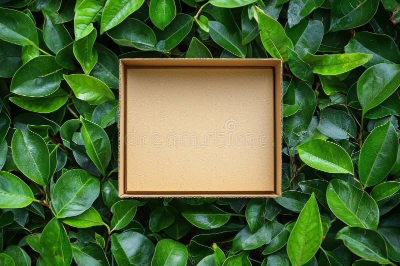 A Plain, Minimalist Brown Corrugated Cardboard Box Designed for ...