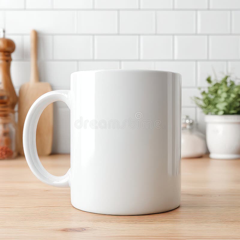 Plain Mug Mock Up, Focus on the Mug, High Resolution, Stock ...