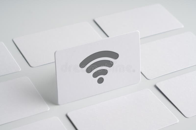 Plain Name Card with Cloud Technology Icon on Monotone Background for ...