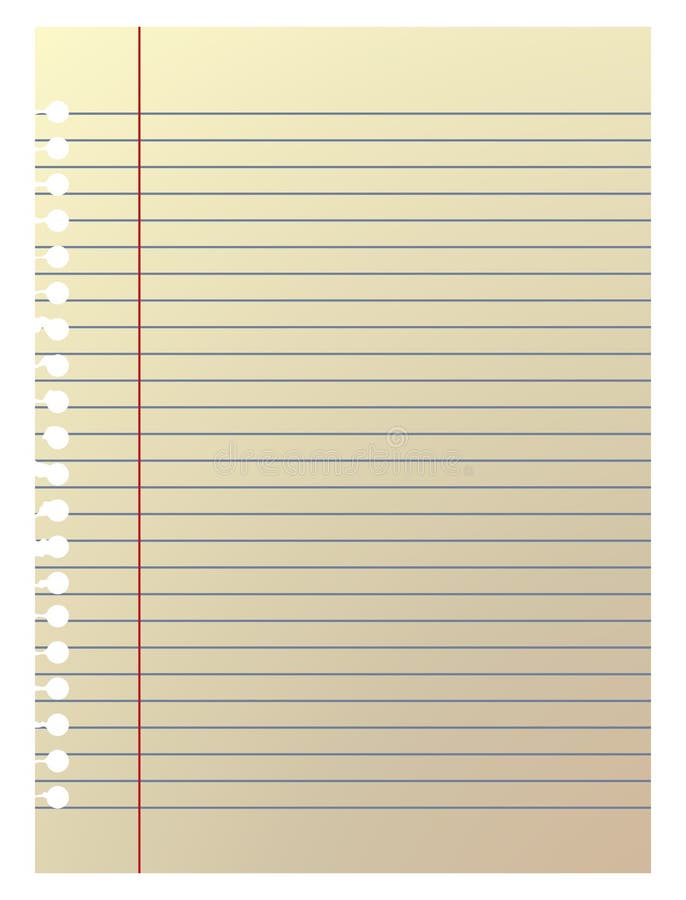 Plain Note Paper in Illustration Stock Vector - Illustration of note ...
