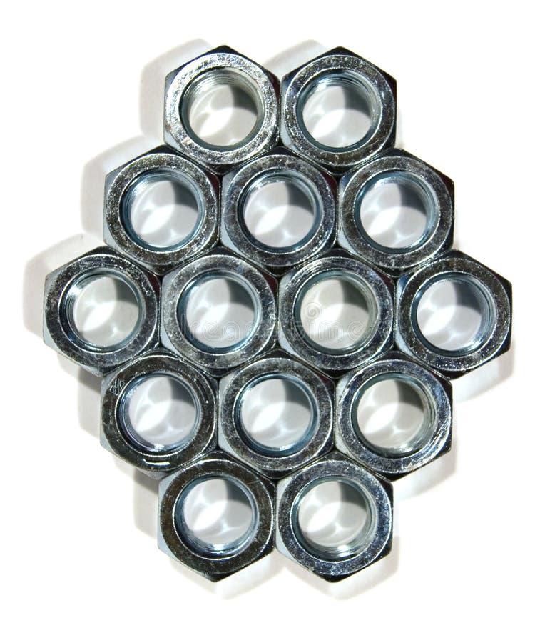 Plain Nuts stock photo. Image of bolt, tools, hexagon - 2191286