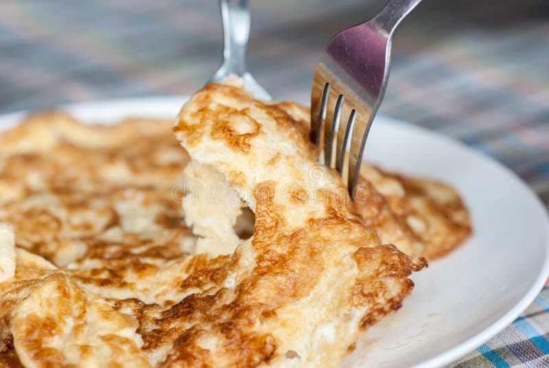 Plain Omelette stock photo. Image of fried, omelette - 92227210