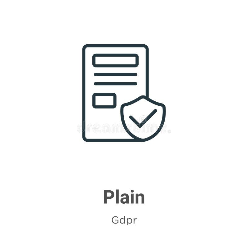 Plain Icon in Filled, Thin Line, Outline and Stroke Style. Vector ...