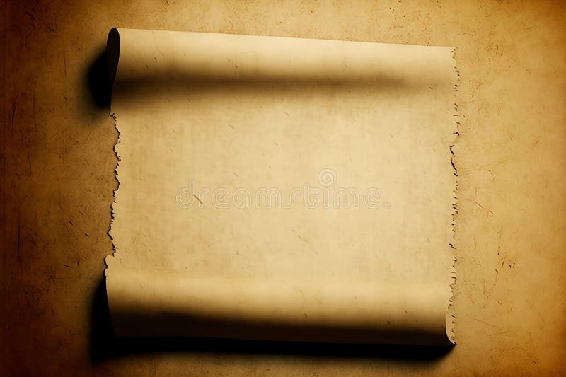 Blank Parchment for Editing Stock Illustration - Illustration of blank ...