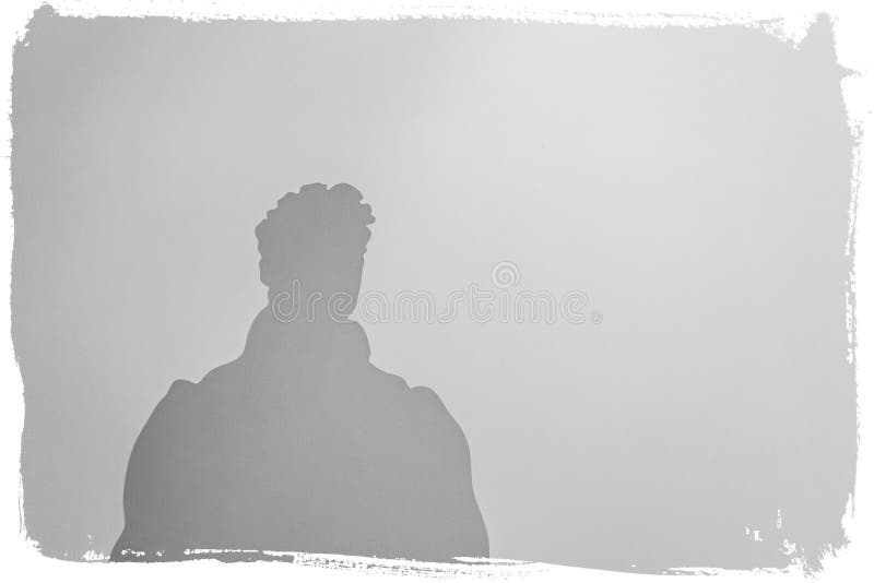 Whimsical Abstract Blurred Shadow on the Wall Stock Illustration ...