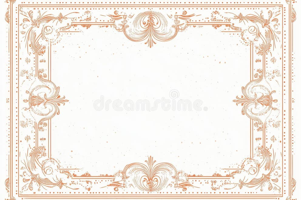 A Plain Rectangular Photo or Picture Border with a White Backdrop Stock ...
