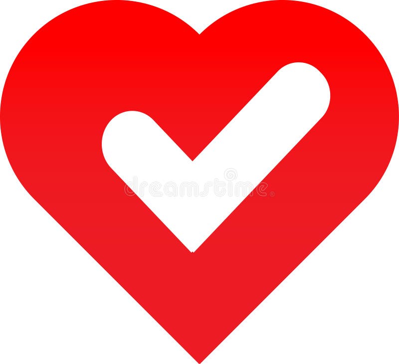 Plain Red Heart on White Background Vector Illustration 1 Stock Vector ...