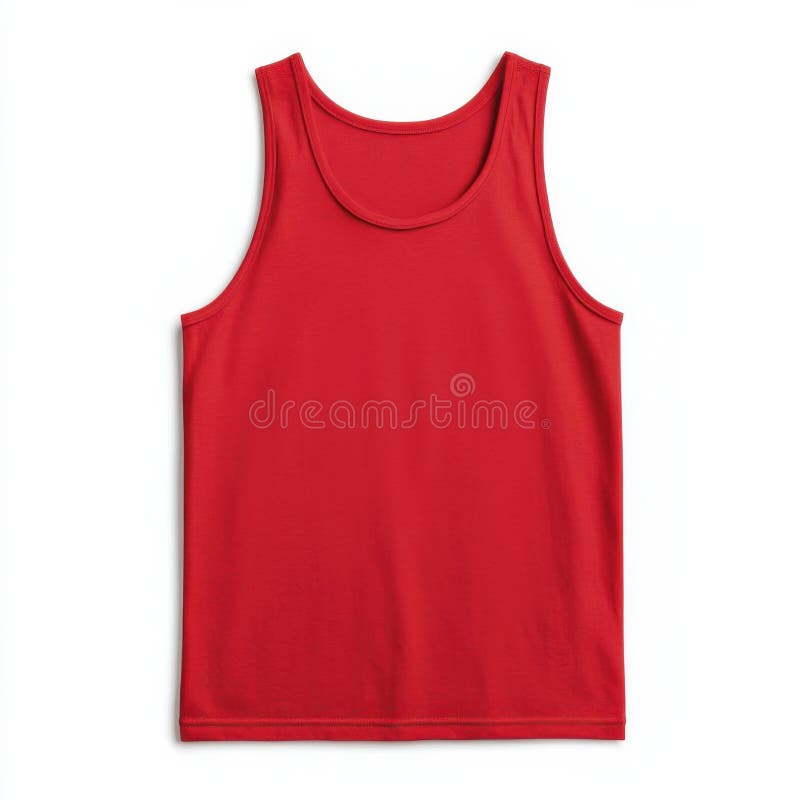 Plain Red Tank Top - Simple and Stylish Stock Image - Image of fashion ...
