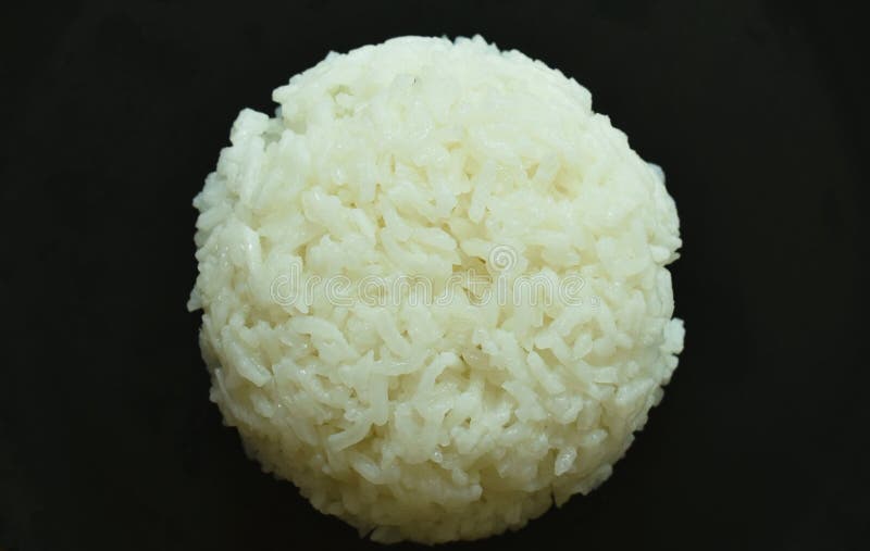 Plain Rice Arranging on Plate Stock Image - Image of digest, ingredient ...