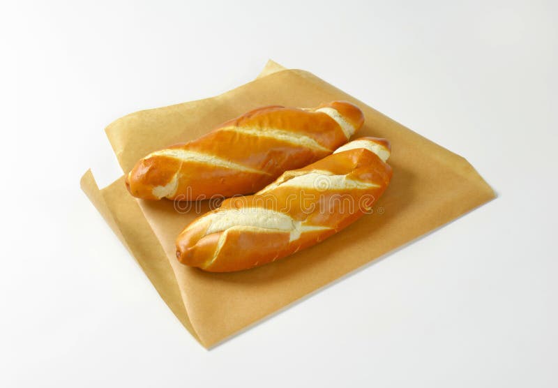 Plain Soft Long White Rolls Stock Image - Image of studio, dinner: 59952919