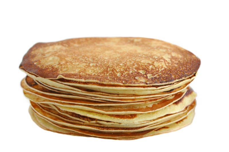 Plain stack of pancakes stock photo. Image of golden, pancakes - 8859710