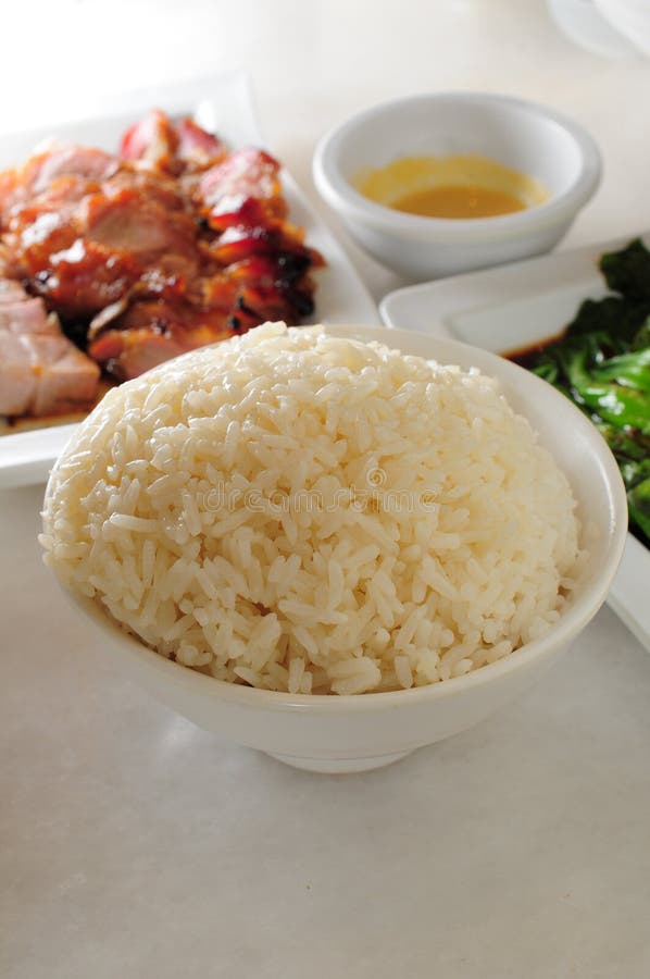 Plain steam rice stock image. Image of chopstick, meal - 31852059