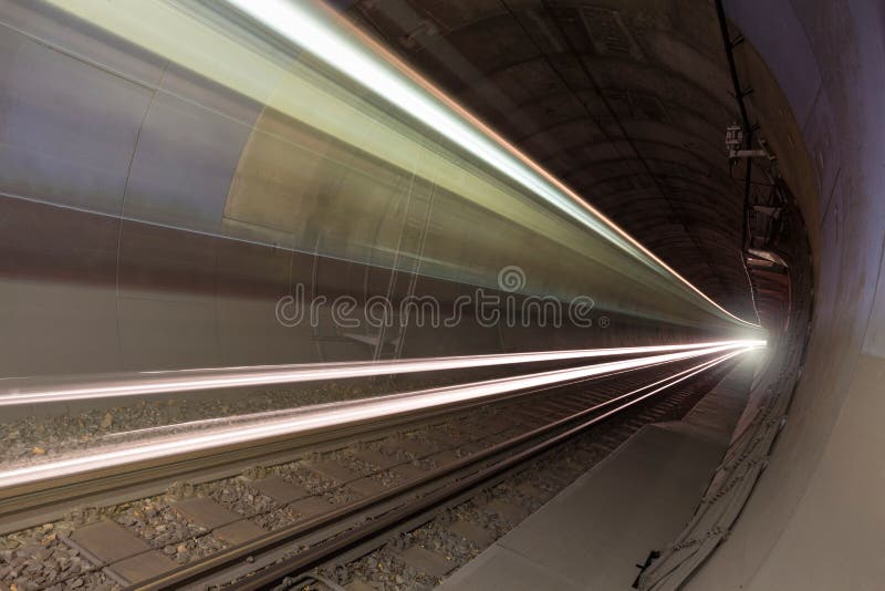 Subway light trail stock photo. Image of route, exposure - 86287476